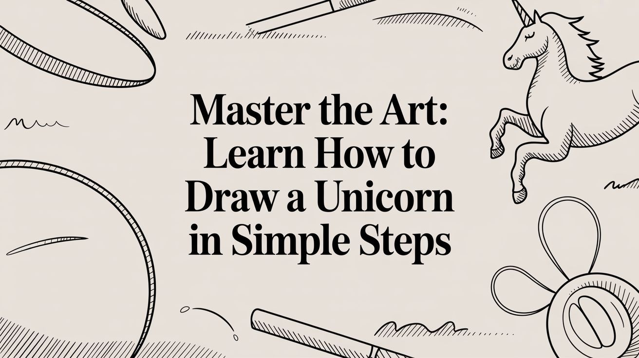 Master the Art: Learn How to draw a unicorn in Simple Steps
